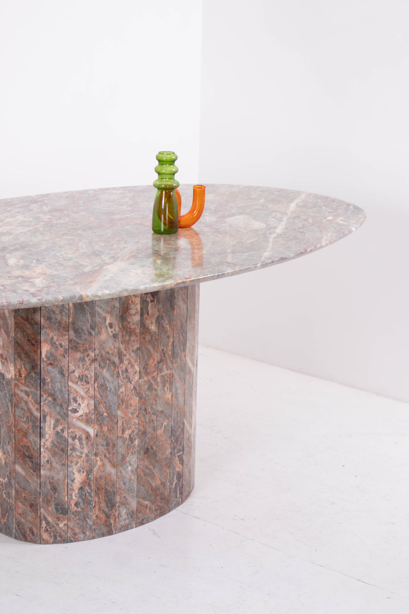 Large Modernist Oval Stone Dining Table | ebtd London – everythingbutthedog