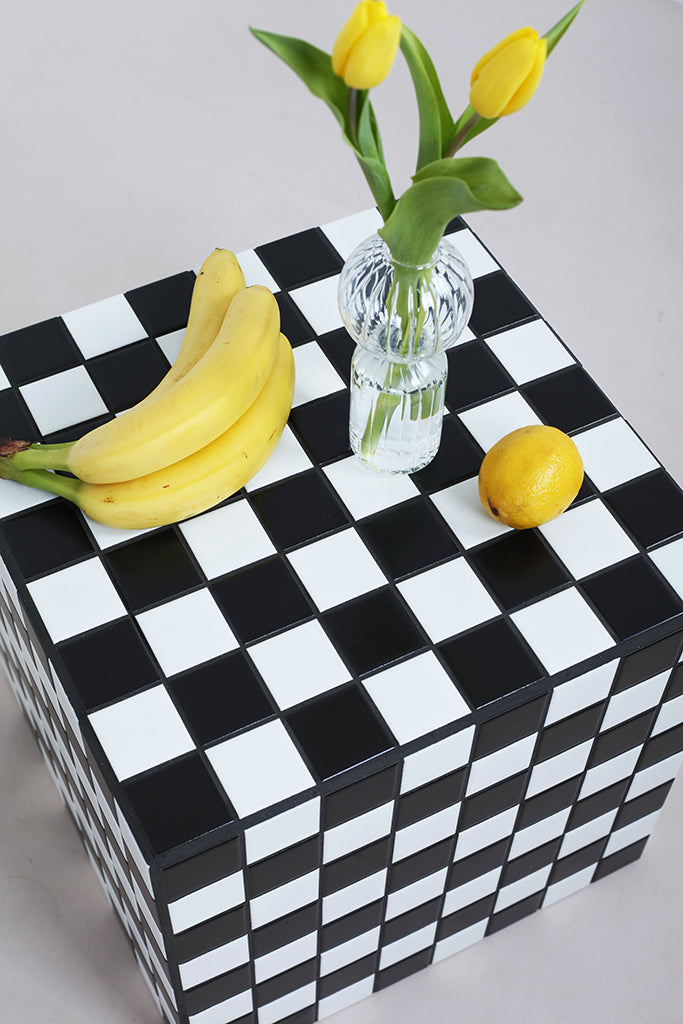 Handmade Modern Tiled Cube Side Table by ebtd | EBTD London ...